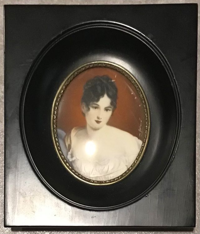 Antike Miniature Gemälde von eine Dame Unleserlich Signiert (Gebraucht) in Root für CHF 70 – mit ...
