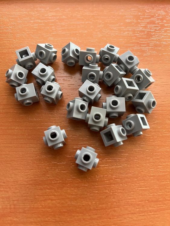 Lego 10x Stein mit 4 seitlichen Nopper hellgrau(4733) (Gebraucht) in ...