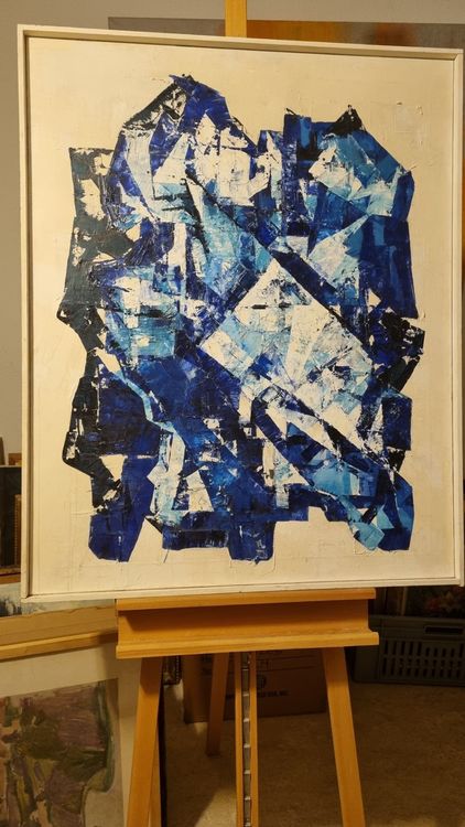 Grosses Abstrakte gemälde Öl auf Leinwand | Kaufen auf Ricardo