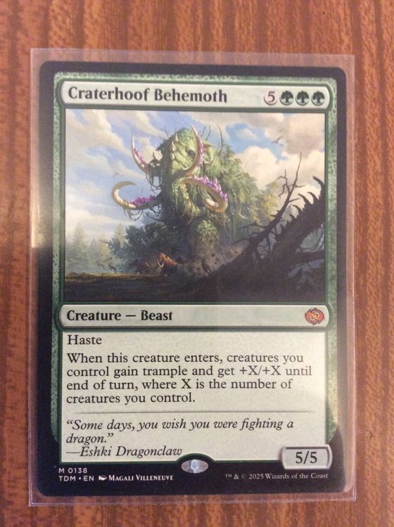 MTG - Craterhoof Behemoth x1 (Neu (gemäss Beschreibung)) in Altdorf UR ...