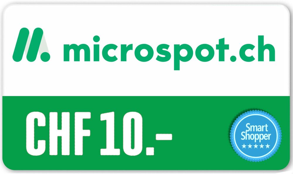 CHF 10.– MICROSPOT Gutschein (Neu und originalverpackt) in Chur für CHF 3.5 – mit Lieferung auf ...