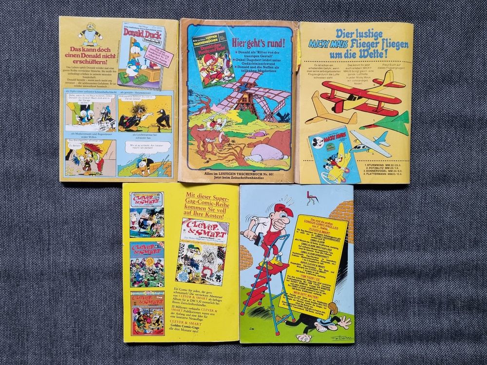 5 Comic-Taschenbücher Donald Duck / Clever&Smart / Walter (Gebraucht ...