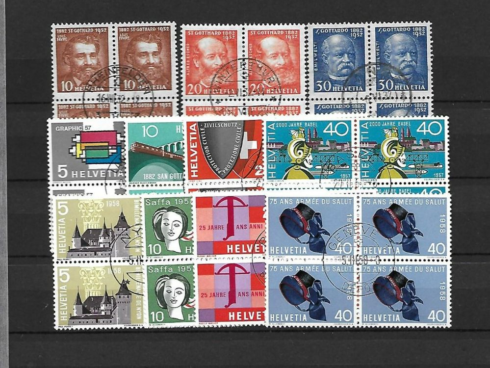 Freim.gest.Viererbl.1932/57/58 Kat: CHF 85.- (Gebraucht) in Basel für CHF 4 – mit Lieferung auf ...