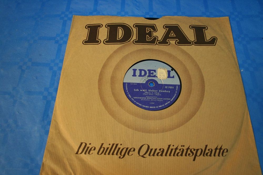 Schallplatte Schellack, 78 Touren (Gebraucht) in Wettingen für CHF 2 ...