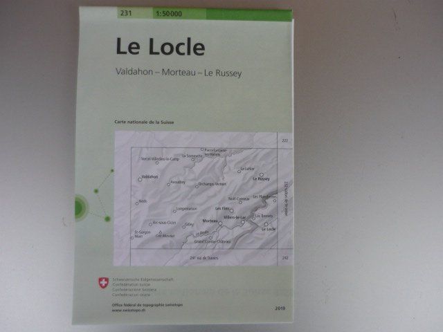 Wanderkarte 231 Le Locle Landkarte Wandern 1:50000 (Gebraucht) in ...