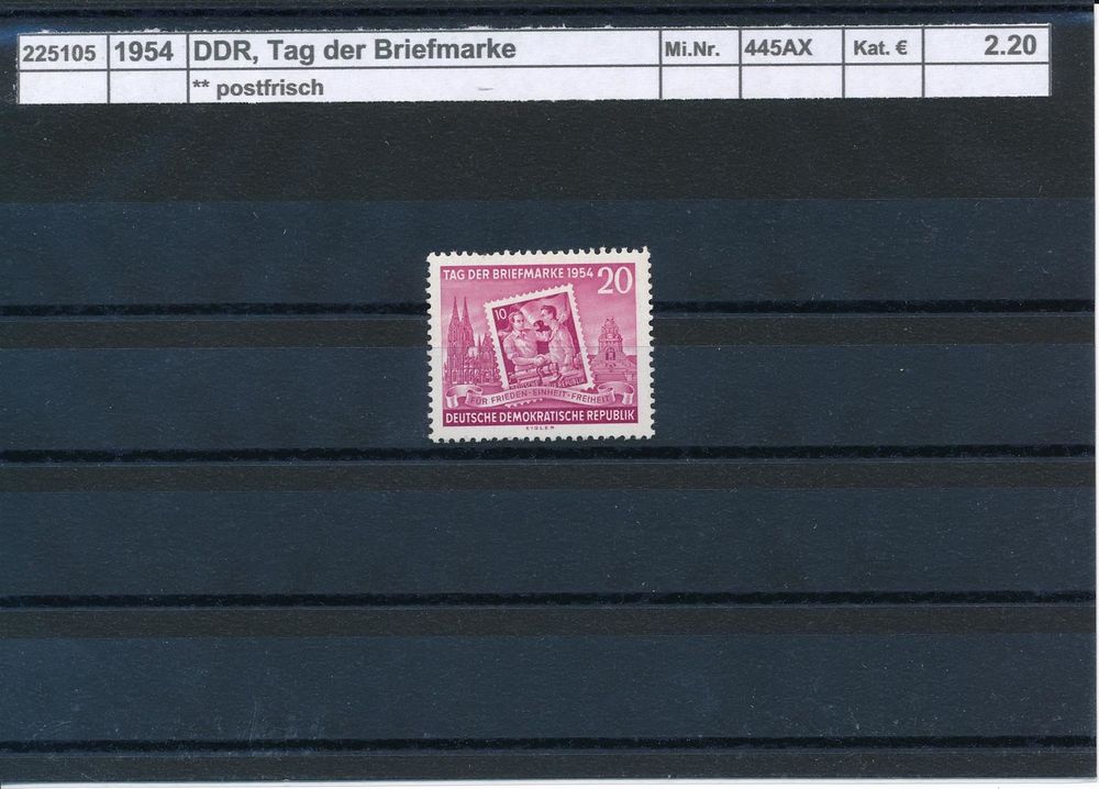 1954 DDR, "Tag der Briefmarke" | Kaufen auf Ricardo