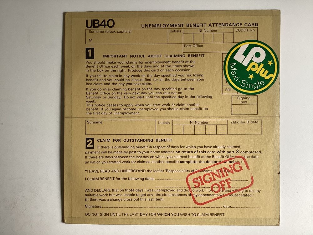 UB 40 LP & Maxi-Single - Signing Off (Gebraucht) in Gutenswil für CHF 11 – mit Lieferung auf ...
