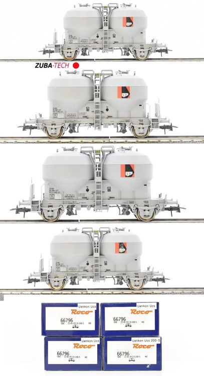 Roco 4x 66796 Silowagen der SBB H0 GS mit OVP (Gebraucht) in St. Gallen ...