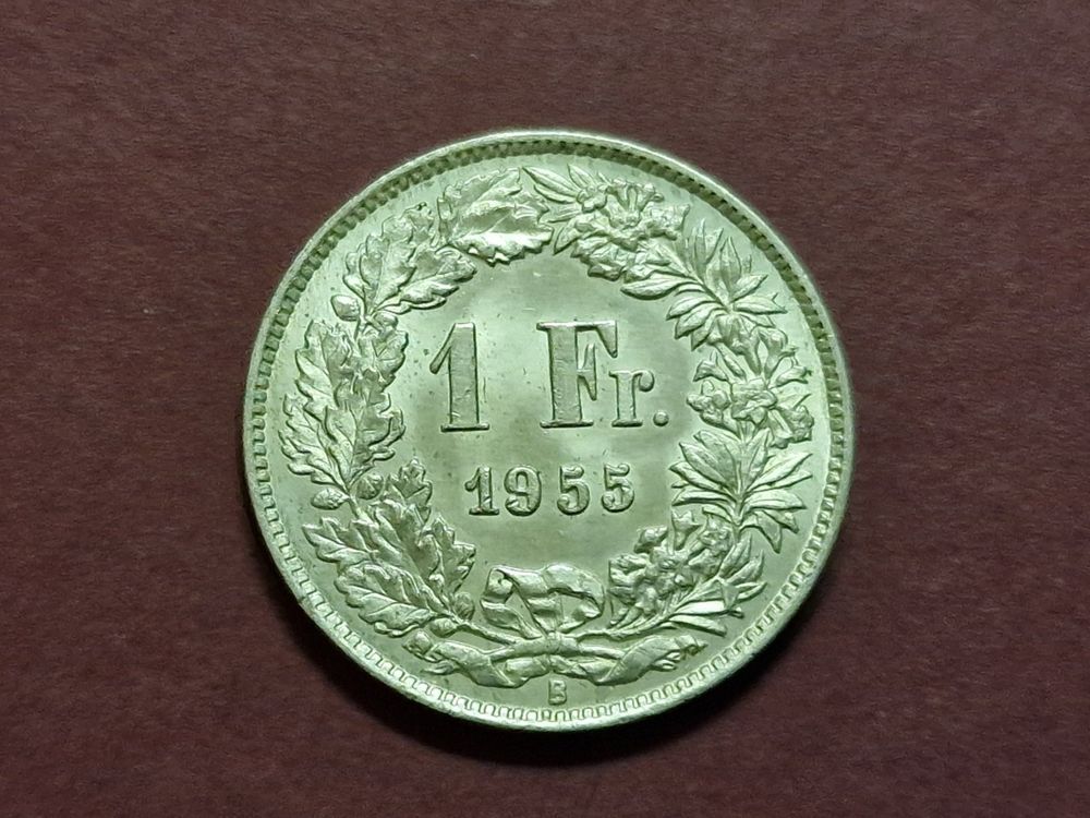 1-Franken 1955 silber Selten. | Kaufen auf Ricardo