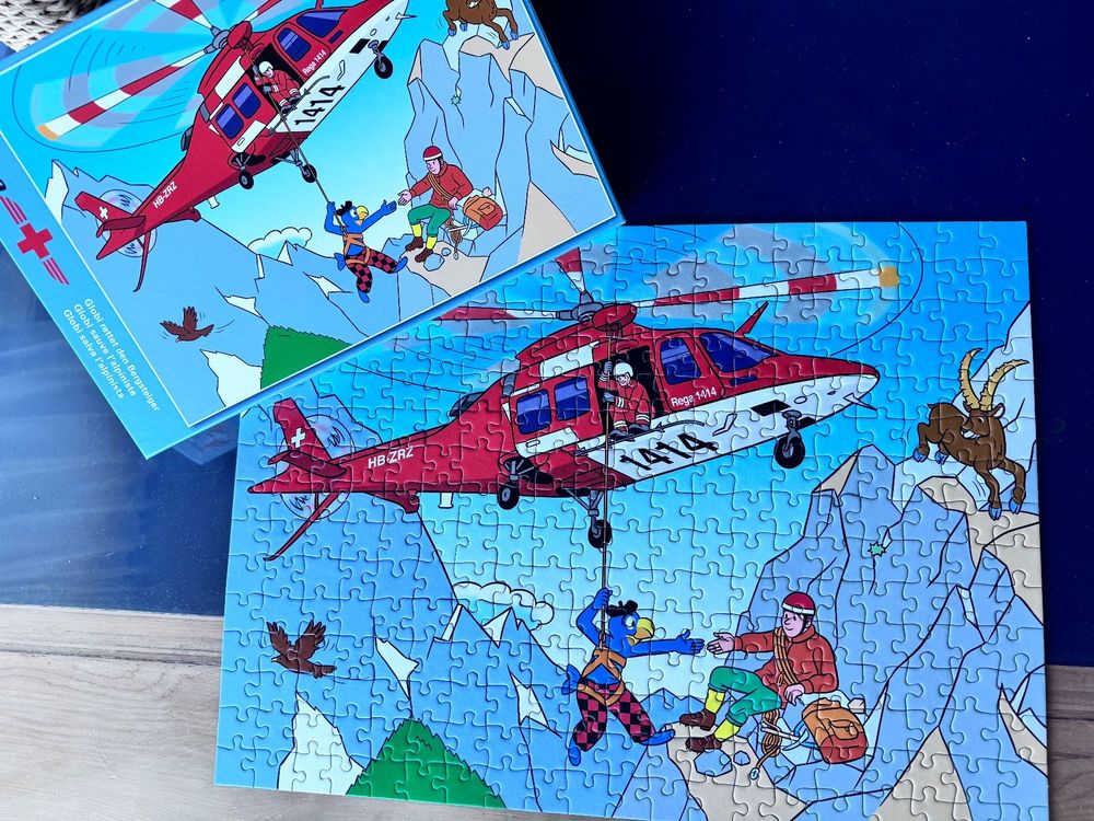 Rega Puzzle "Globi rettet den Bergsteiger" 300 Teile (Gebraucht) in ...