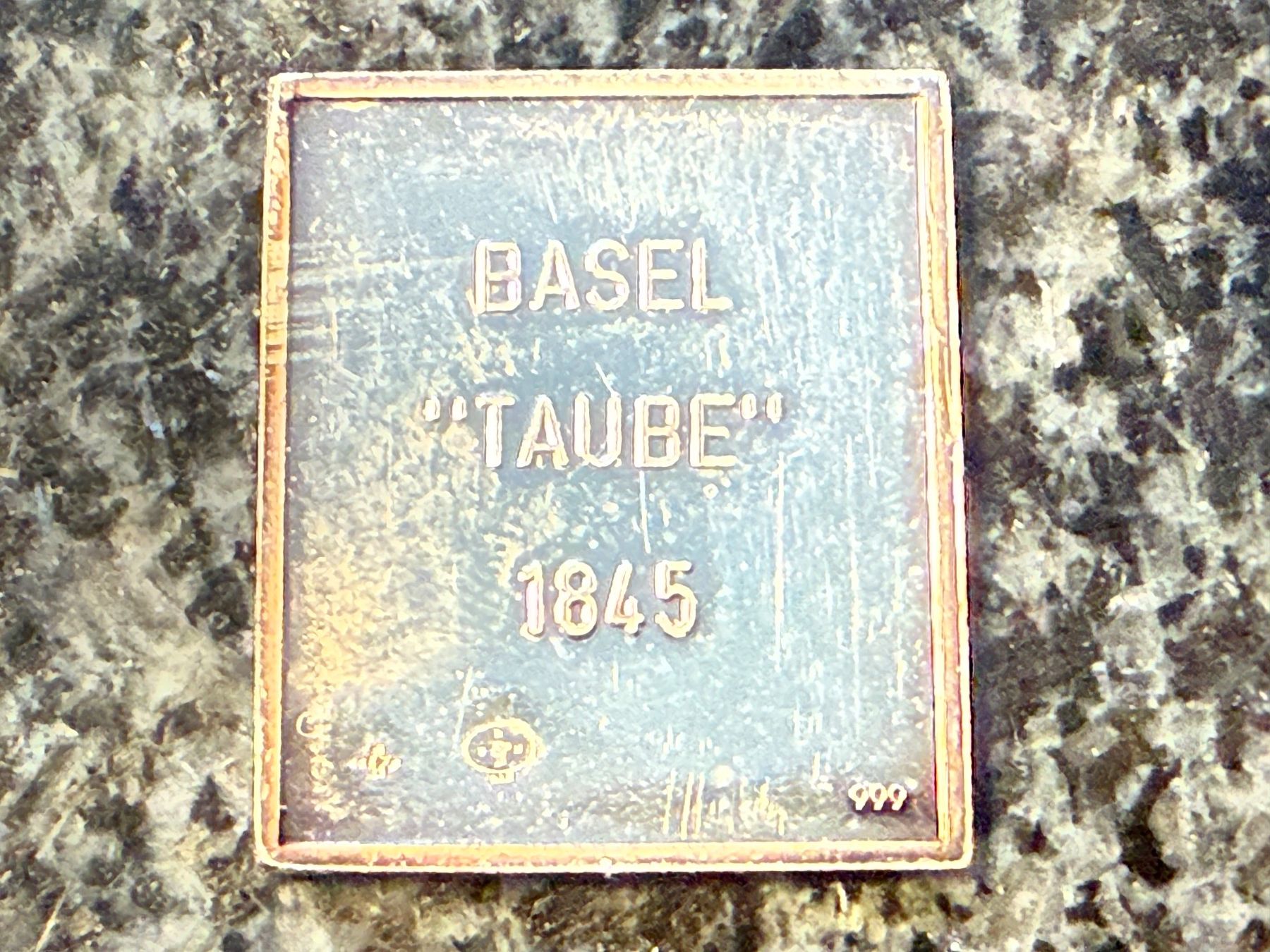 Alte Stadt Basel "Taube" 1845 Silbermedaille Rarität! (51) (Gebraucht ...