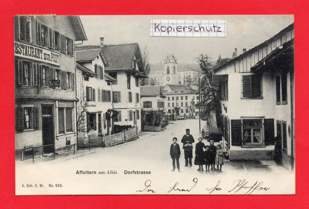 Affoltern am Albis (ZH) Dorfstrasse mit Restaurant zur Post (Gebraucht) in Zürich für CHF 38 ...