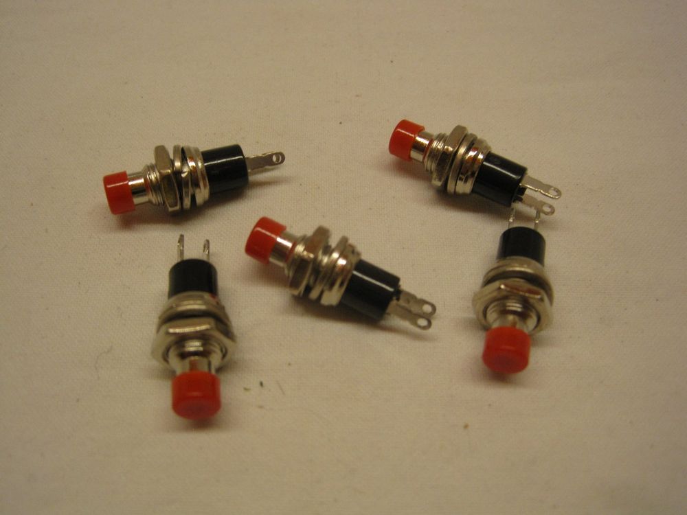 Mini Drucktaster rot 5Stk 041 | Kaufen auf Ricardo