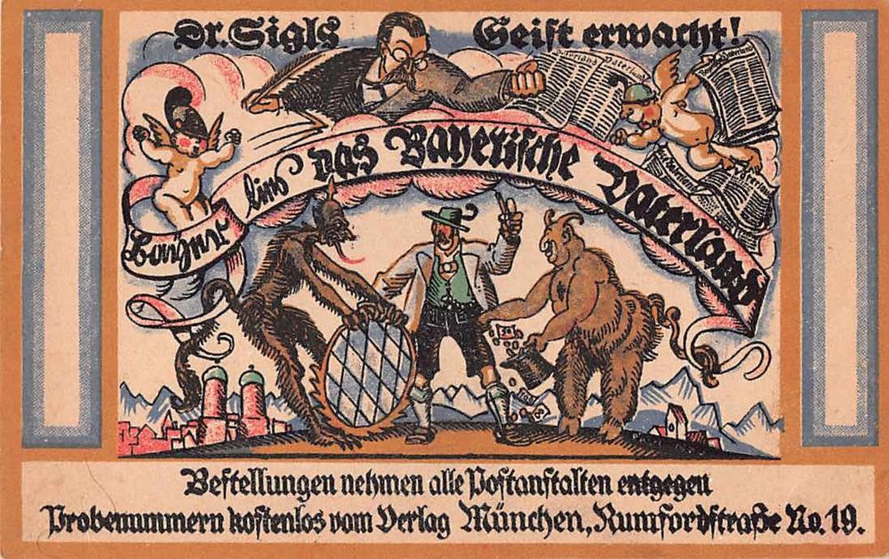 Propaganda-Karte BAYRISCHES VATERLAND 1915 (Gebraucht) in Lufingen für ...