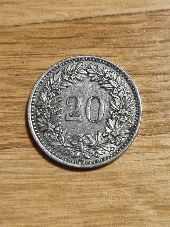 20 Rappen 1947 - Abart mit Punkt auf der 4 | Kaufen auf Ricardo