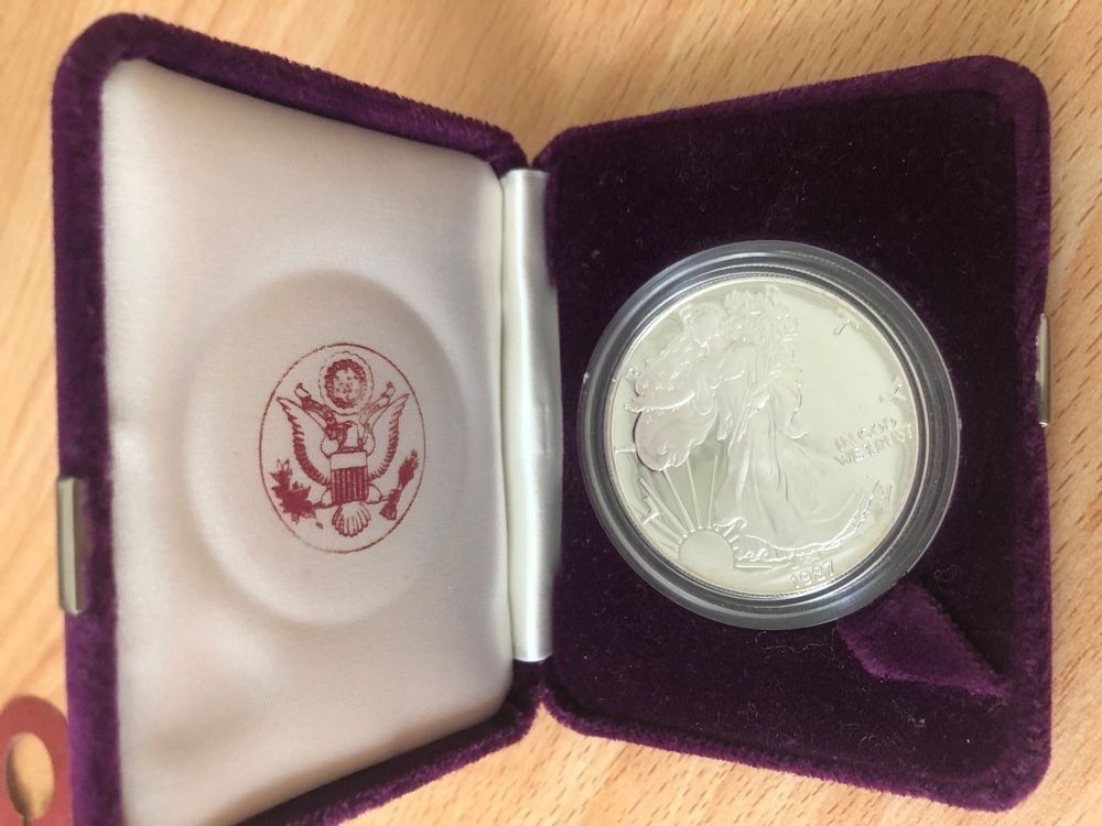 AMERICAN EAGLE USA 1 UNZE OZ SILBER 1987 PROOF PP | Kaufen auf Ricardo