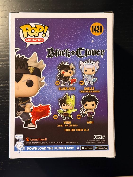 Funko Pop! Animation: Black Clover - Black Asta #1420 (Neu (gemäss ...