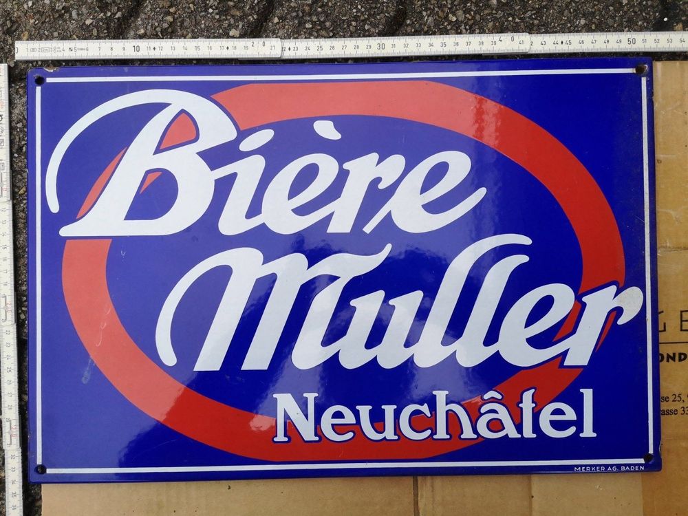 Emailschild Biere Muller Neuchatel (Gebraucht) in Spiez für CHF 660 ...