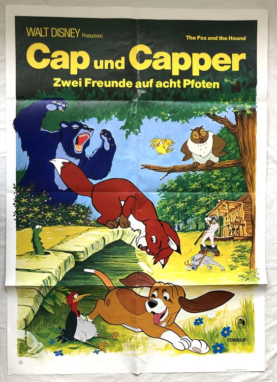 Filmplakat / Kinoplakat - "Disney - Cap und Capper" (1981) (Gebraucht) in Schaffhausen für CHF ...