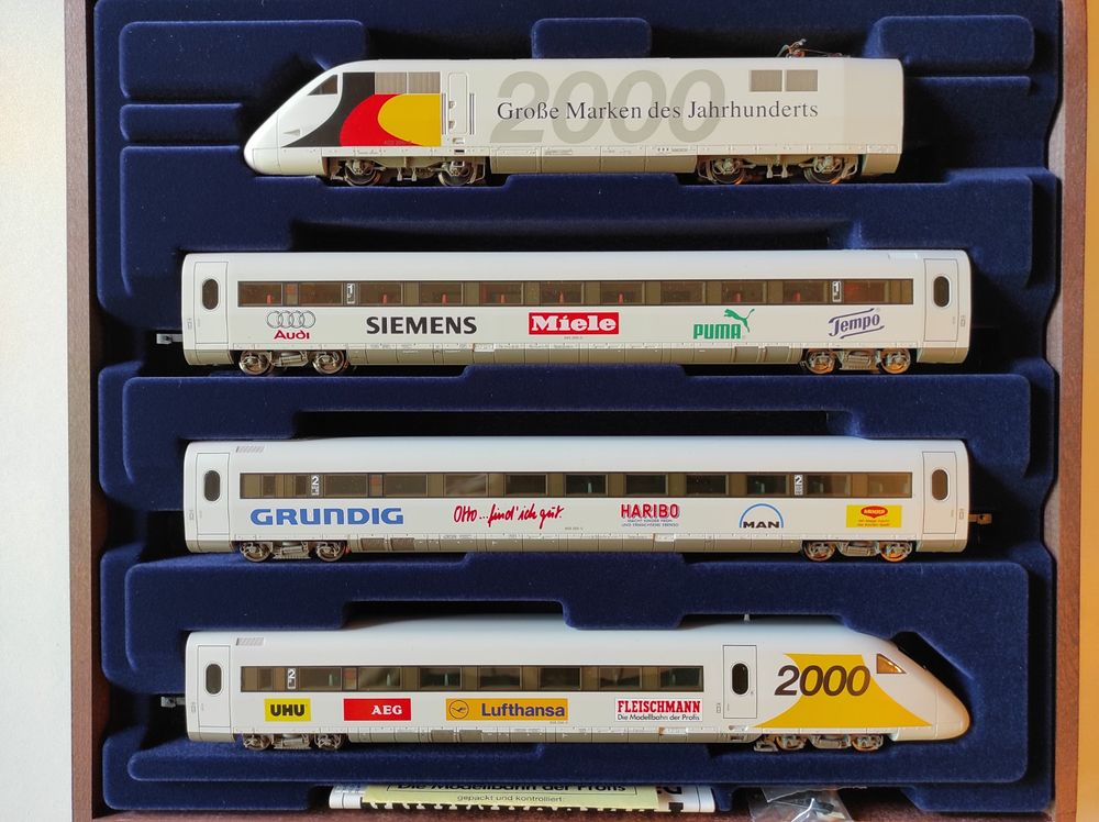 ICE 2 der DB "grosse Marken des Jahrhunderts" Fleischmann H0 (Neu und ...