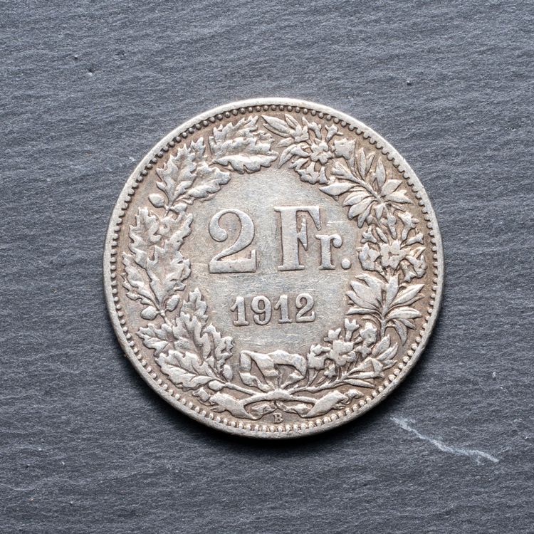 Silbermünze 2 Franken Helvetia 1912 Schweiz Swiss | Kaufen auf Ricardo