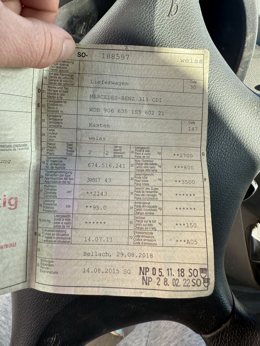 Mercedes sprinter 313 kühwagen (Gebraucht) in Wohlen AG für CHF 6500 – nur Abholung auf Ricardo ...