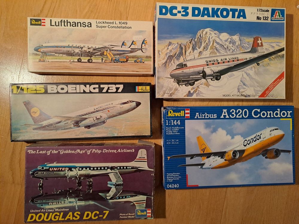 Bausätze Modellflugzeuge 1:72 Boeing/Condor/DC-7/Lufthansa | Kaufen auf ...