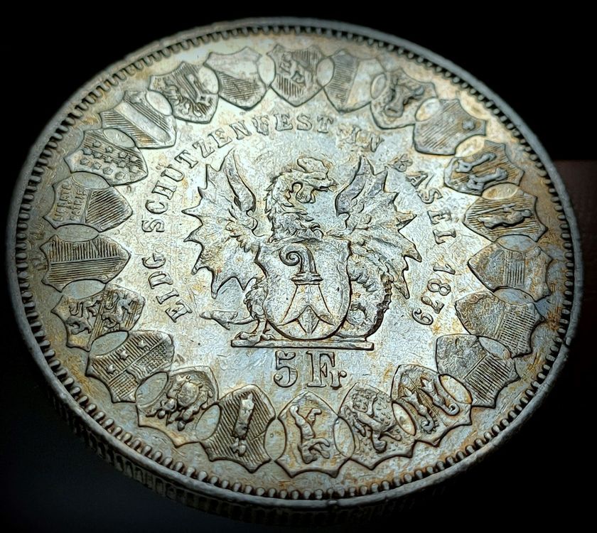 5 FRANKEN SCHÜTZENTHALER 1879 SILBER RR (Gebraucht) in winterthur für CHF 90 – mit Lieferung auf ...