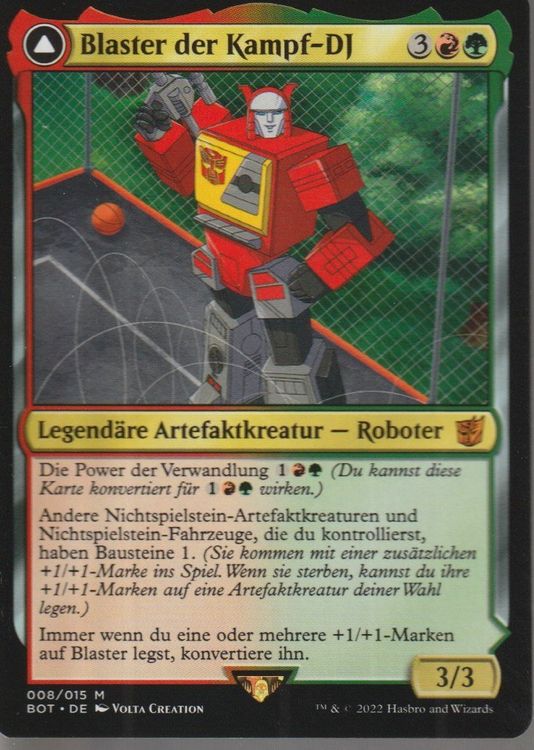 Magic The Gathering MTG Transformers BOT 08 Blaster der Kamp | Kaufen ...