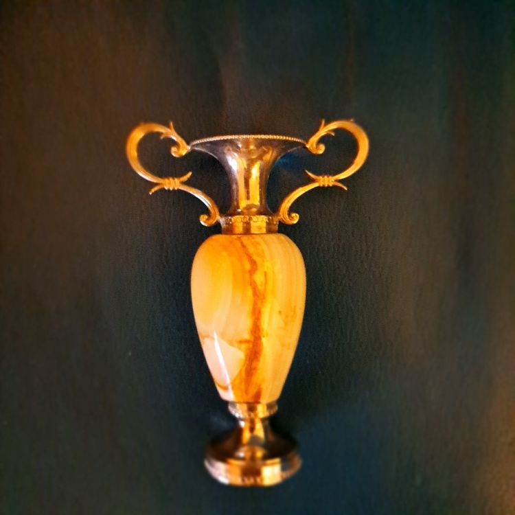 Kleine Mini-Amphore mit grün-gelbem Alabaster (Gebraucht) in Basel für ...