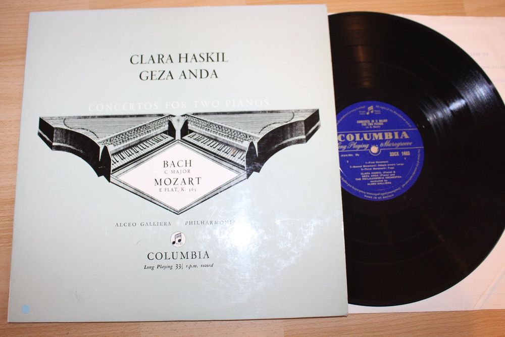 BACH, MOZART: Konzerte für 2 Klaviere, HASKIL, ANDA, mono | Kaufen auf ...