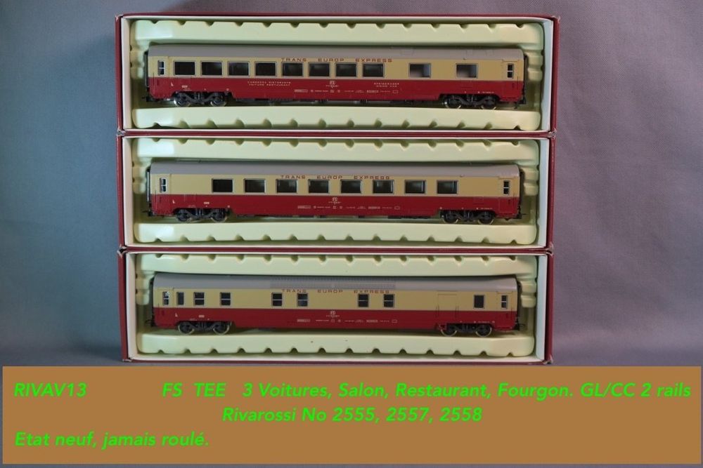 RIVAV13 FS TEE 3 Voitures Rivarossi No 2555, 2557- 2558 | Kaufen auf Ricardo