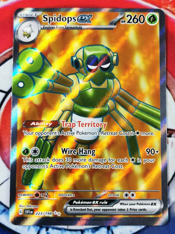Pokemon Spidops ex 223/198 Sv01 Scarlet & Violet EN (Neu (gemäss ...