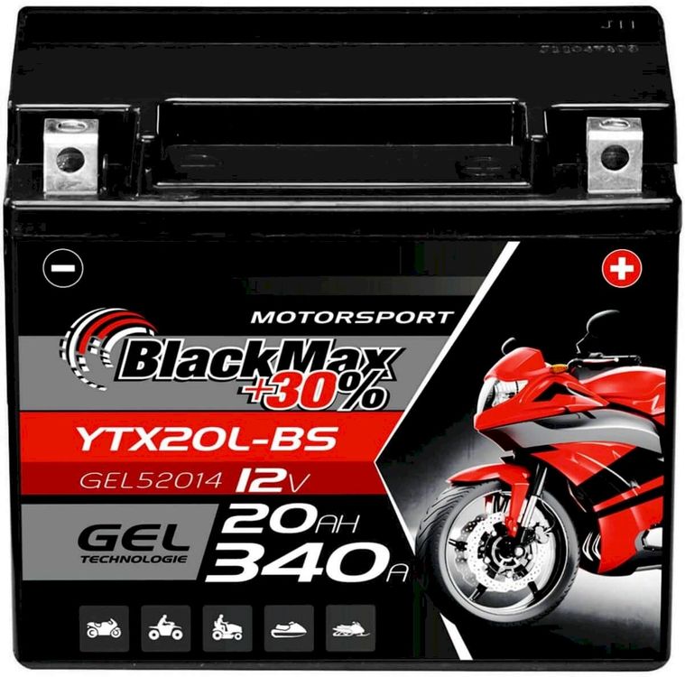 BlackMax Motorradbatterie GEL 12V 20Ah (Neu und originalverpackt) in Bottighofen für CHF 65 ...