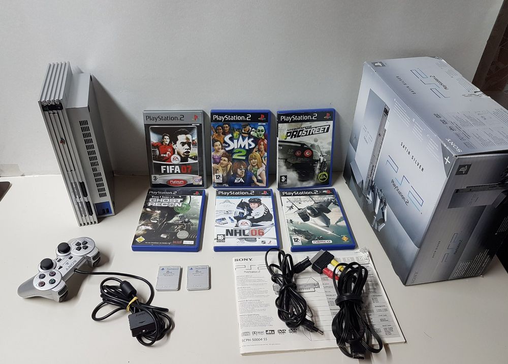 Sony PS 2 Konsole Satin Silber mit Zubehör (Gebraucht) in Schüpfheim ...