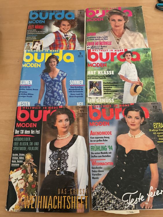 Burda Moden 6 ausgaben 1993 | Kaufen auf Ricardo