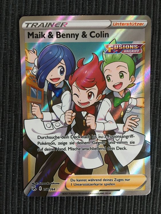 Pokemon Mail Benny Colin Fullart Fusions Angriff (Neu (gemäss ...