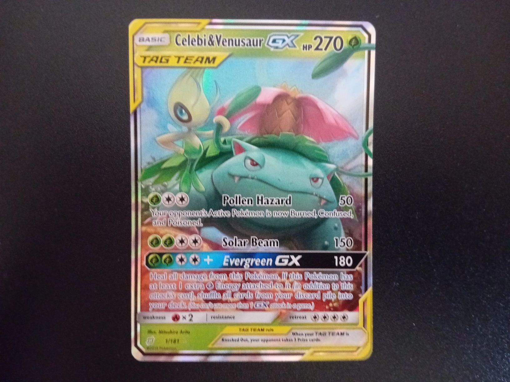 Pokemon Celebi & Venusaur gx Tag Team Team up. GD - EX 🇬🇧 (Gebraucht ...