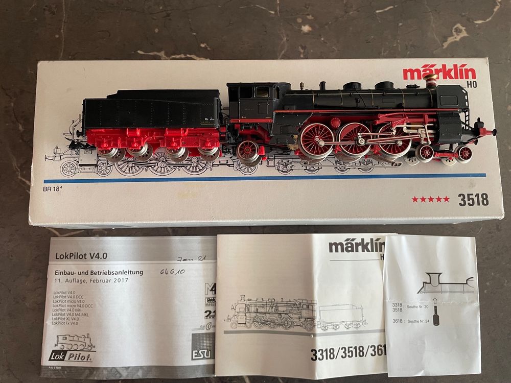 Marklin 3518 Dampflok BR18 Digital MFX | Kaufen auf Ricardo
