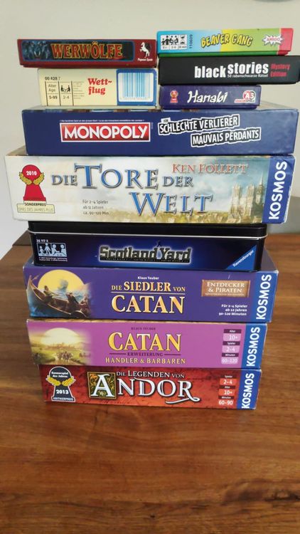 Brettspiele Sammlung, Andor, Monopoly, Siedler von Catan | Kaufen auf ...