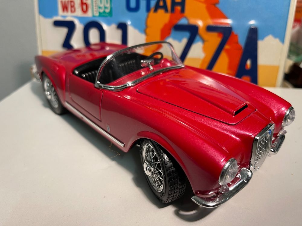1:18 Lancia Aurelia Spider 55 wie neu Farbe rot Verona! (Gebraucht) in ...