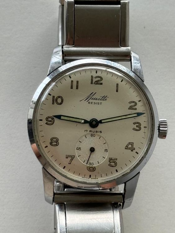 Musette Herrenuhr Vintage Swiss Made Handaufzug (Gebraucht) in ...