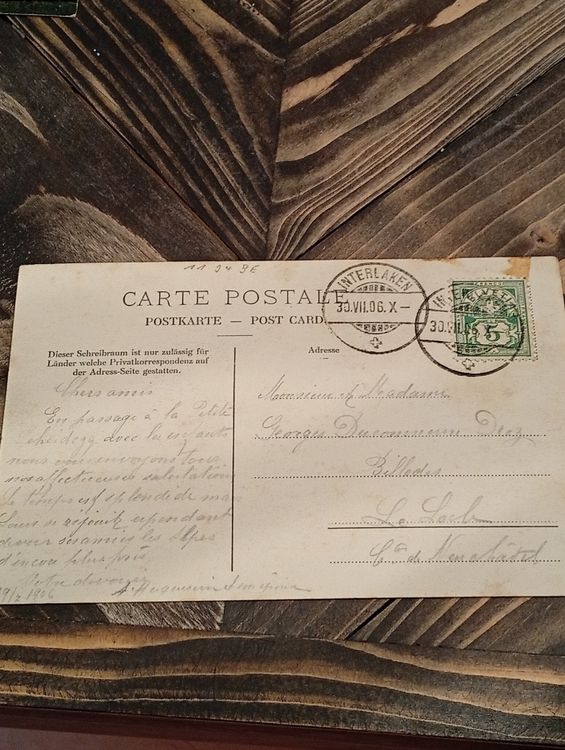 Alte Ansichtskarte Wengen Berner Oberland, 1906 gute Zustand (Gebraucht ...