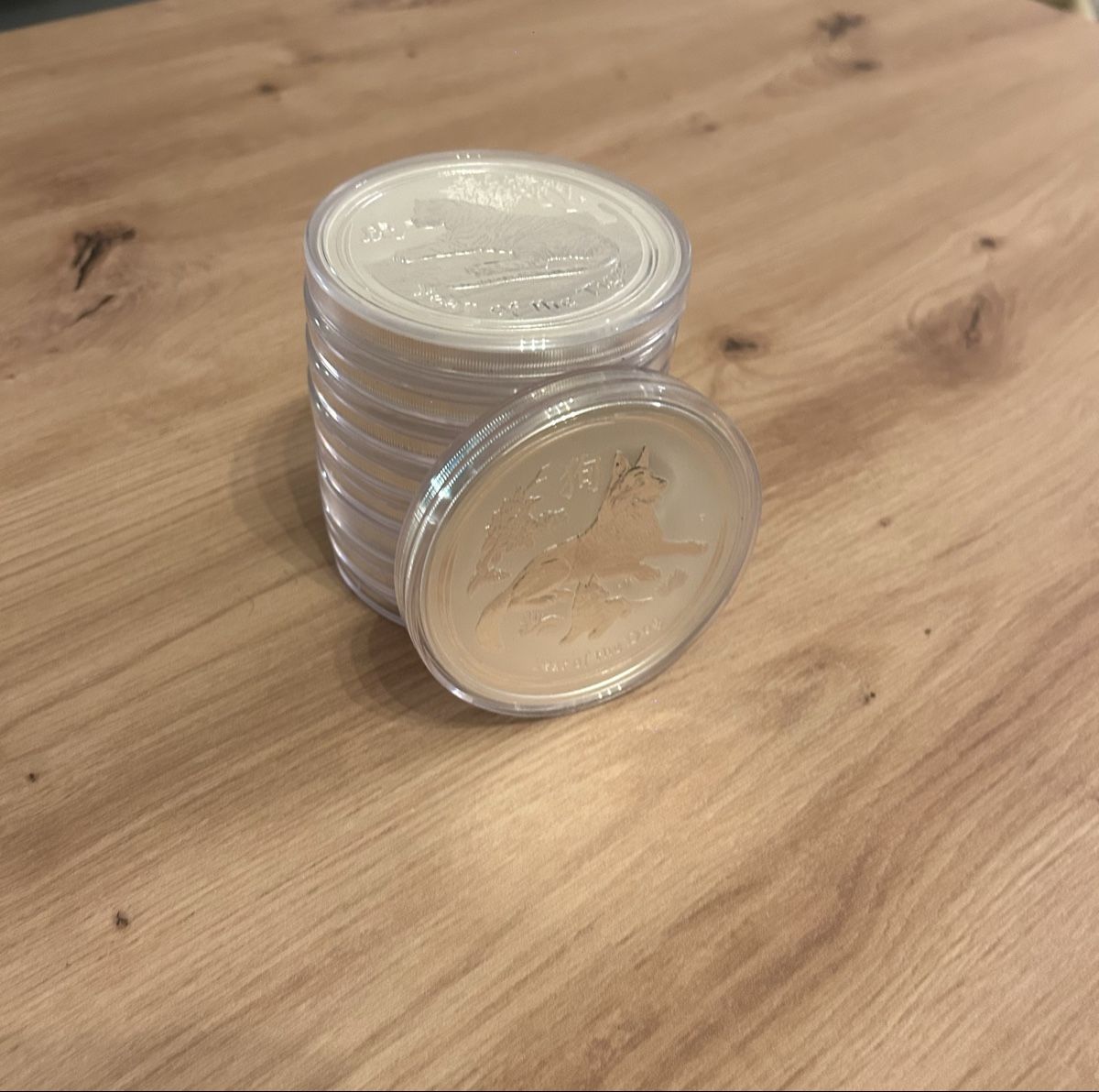 9 x 10 Oz Argent Lunar série 2 (Neu (gemäss Beschreibung)) in Ardon für ...