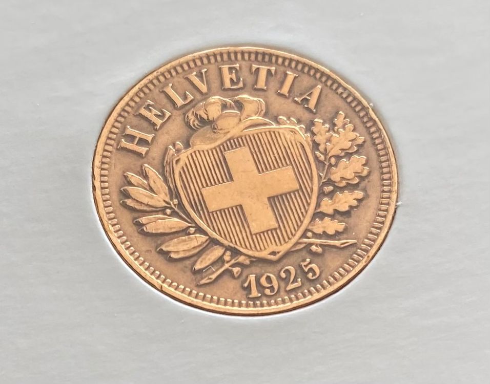 Schweiz Set 1 + 2 Rappen 1925 vzgl - unz | Kaufen auf Ricardo