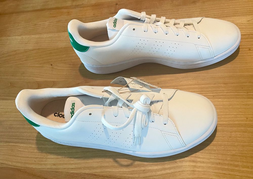 Adidas Advantage Sneaker Weiss Gr. 47 1/3 Neu mit Etikett (Neu (gemäss ...