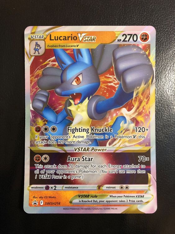 Lucario V Star Promo SWSH214 Jumbo XXL Ab 1 (Gebraucht) in Paradiso für ...