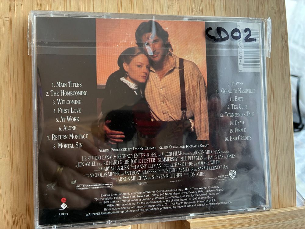 Danny Elfman ‎– Sommersby (Soundtrack, CD) (D'occasion) à Vevey pour ...