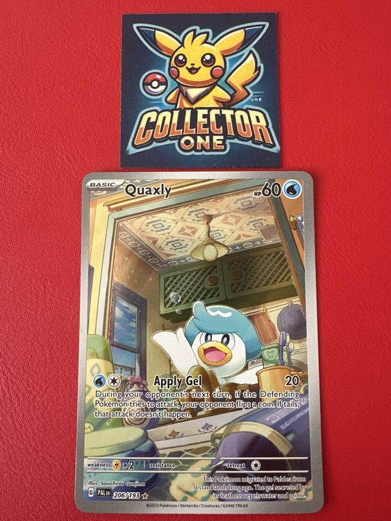 Pokemon Quaxly Starter Illustration Rare Fullart Fanliebling (Neu ...