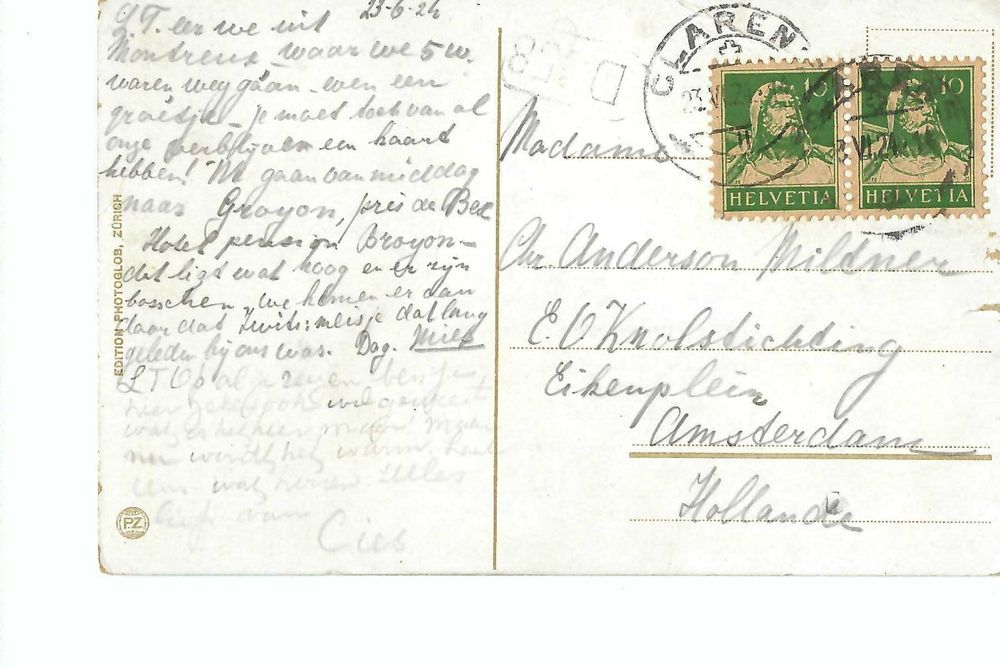 Montreux, Hotel Monney et Grand Hôtel Suisse 1924 (Gebraucht) in Thun ...